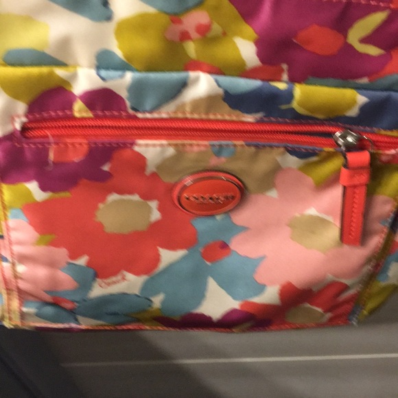 Coach | Bags | Orange Handled Multi Color Coach Bag | Poshmark